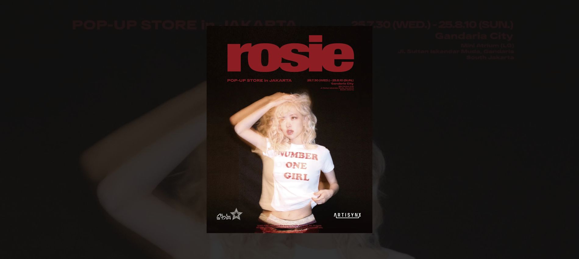 Rosie Pop-Up Store in Jakarta! explore exclusive merch, photo zones ...